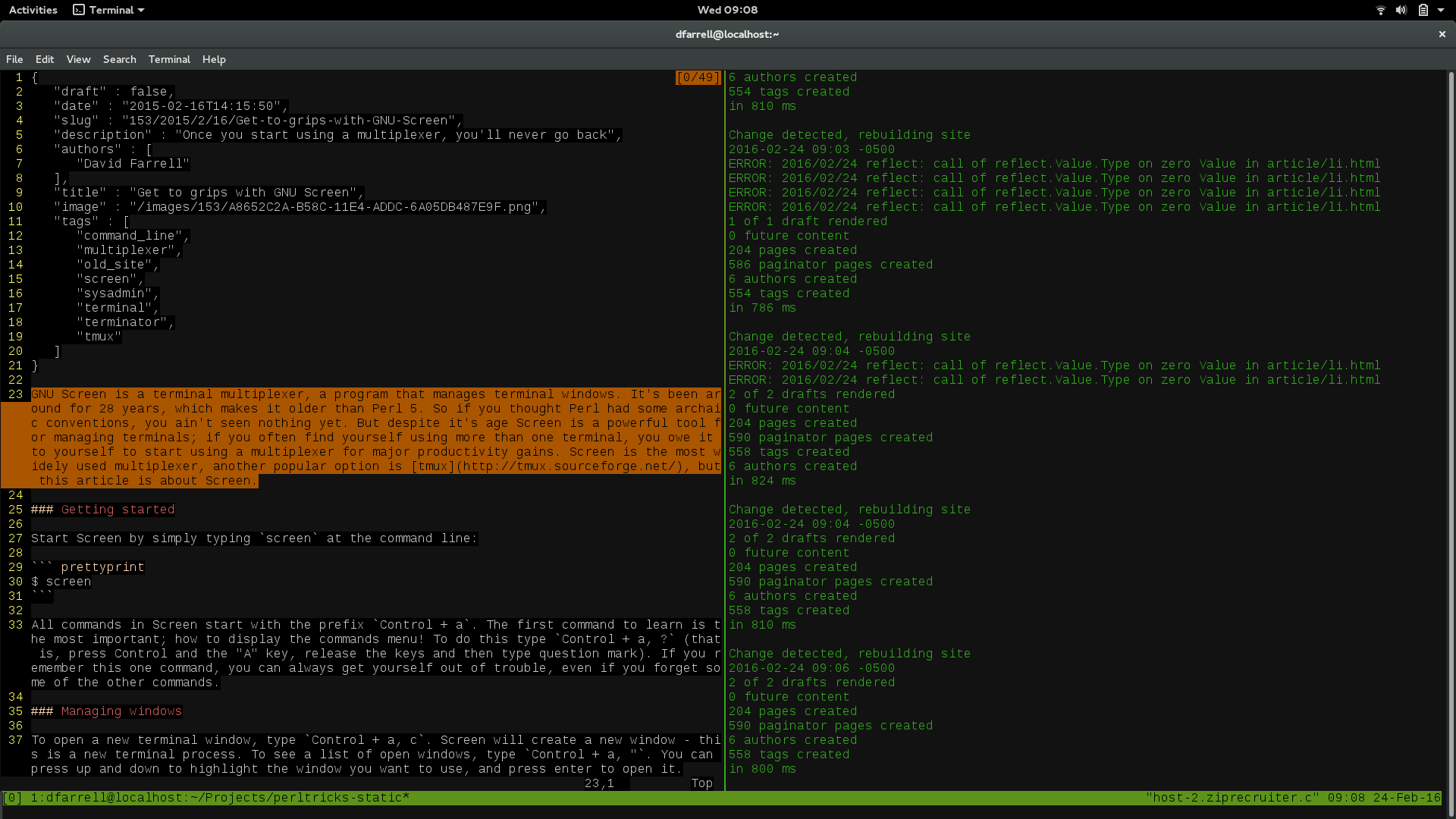 An Introduction To Tmux